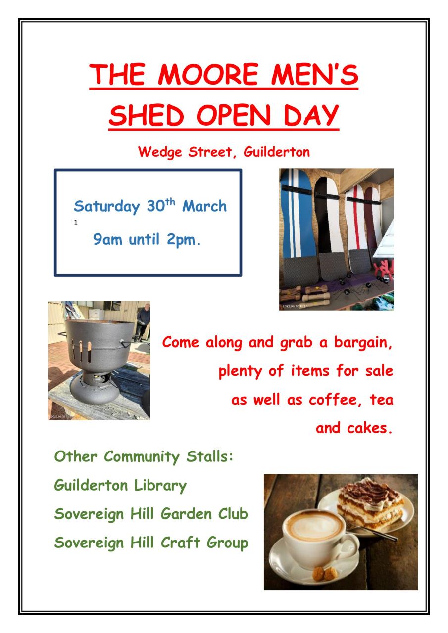 Moore Men's Shed Open Day » Shire of Gingin