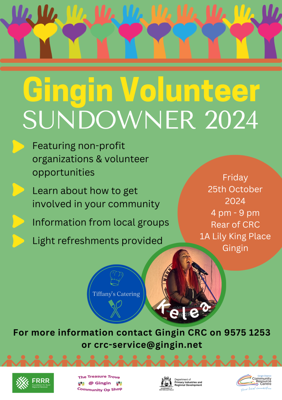 Gingin Volunteer Sundowner 2024 » Shire of Gingin