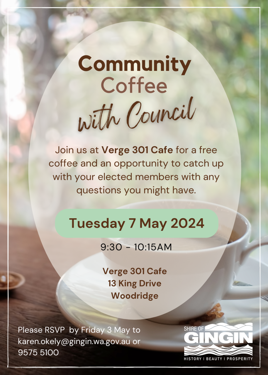 Community Coffee with Council » Shire of Gingin