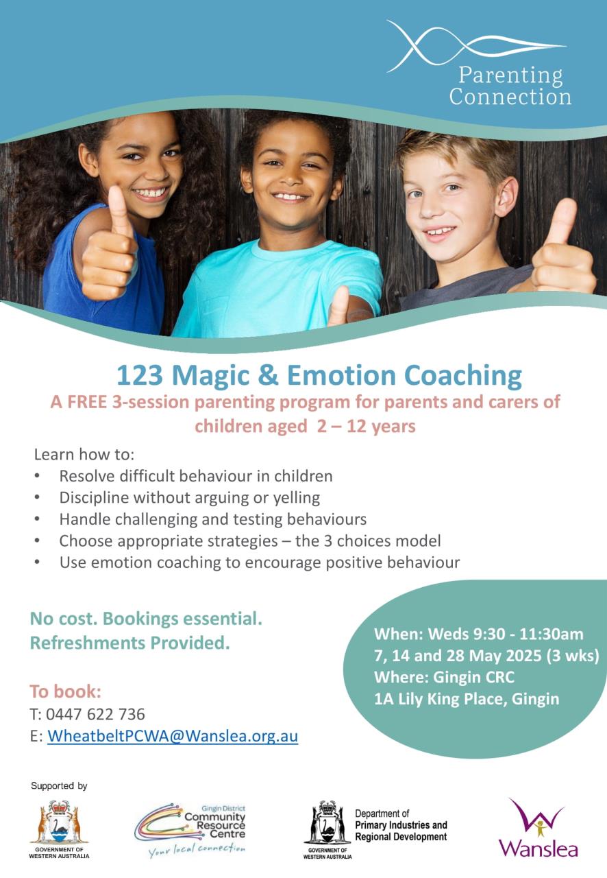 123 Magic & Emotion Coaching » Shire of Gingin